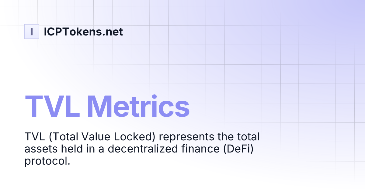 TVL Metrics | ICPTokens.net